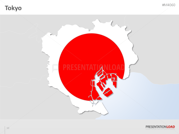 PowerPoint Stadtplan Tokyo | PresentationLoad