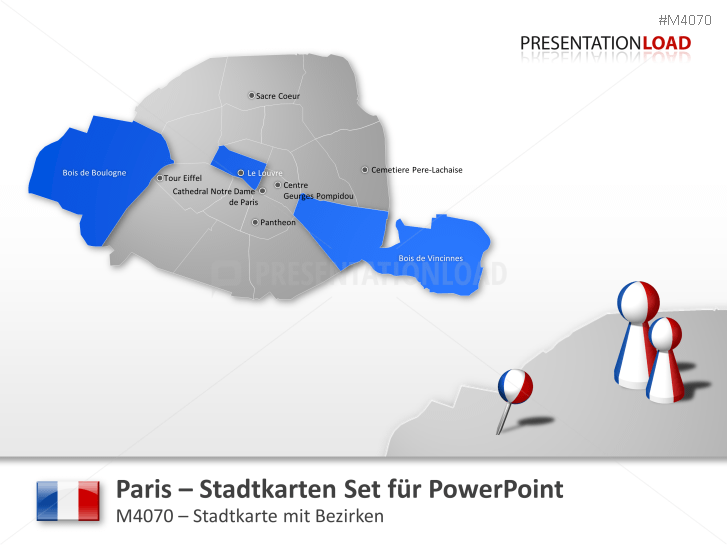 PowerPoint Karte & Stadtplan Paris | PresentationLoad