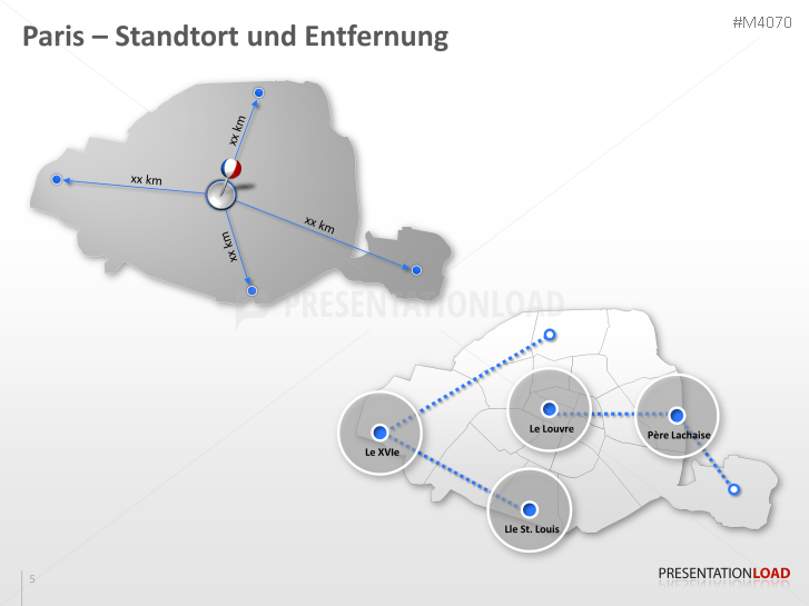 PowerPoint Karte & Stadtplan Paris | PresentationLoad