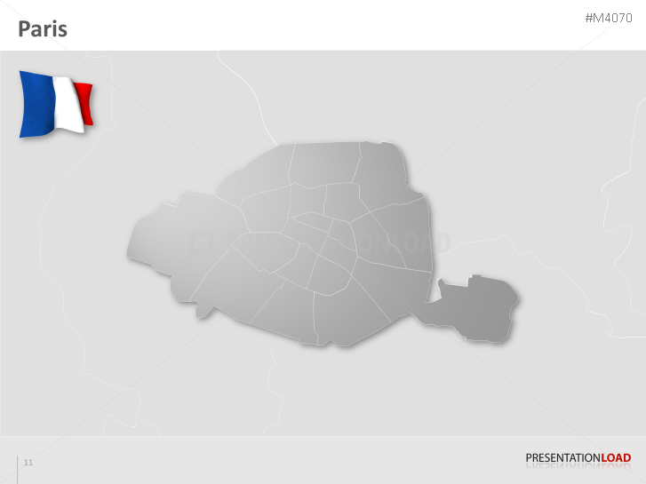 PowerPoint Karte & Stadtplan Paris | PresentationLoad