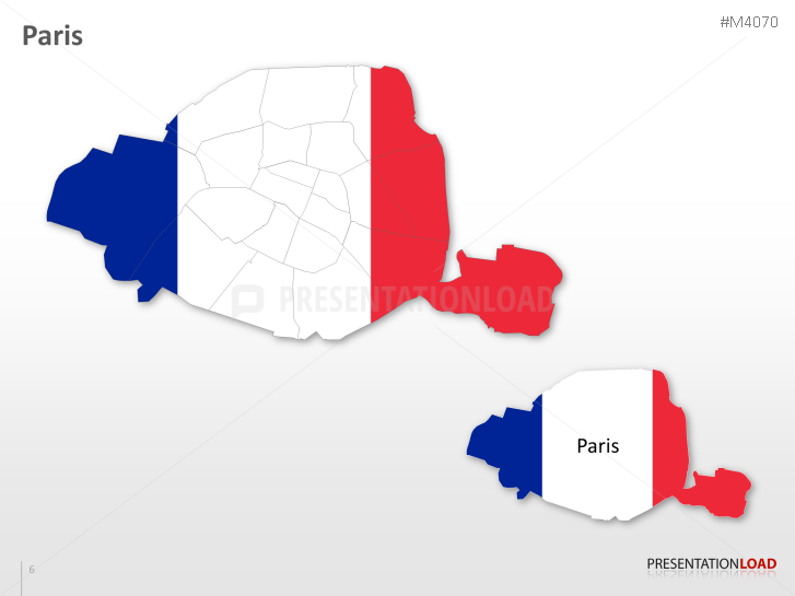 PowerPoint City Map Paris | PresentationLoad