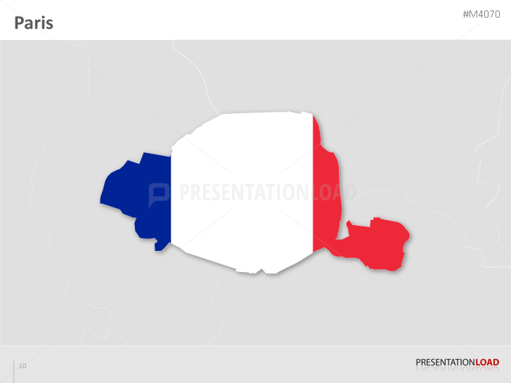 PowerPoint City Map Paris | PresentationLoad