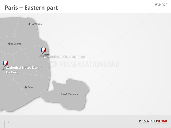 PowerPoint City Map Paris | PresentationLoad