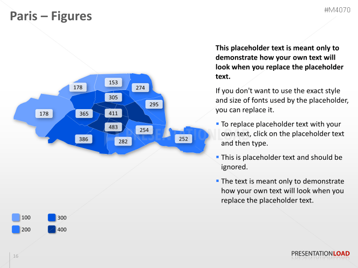 PowerPoint City Map Paris | PresentationLoad