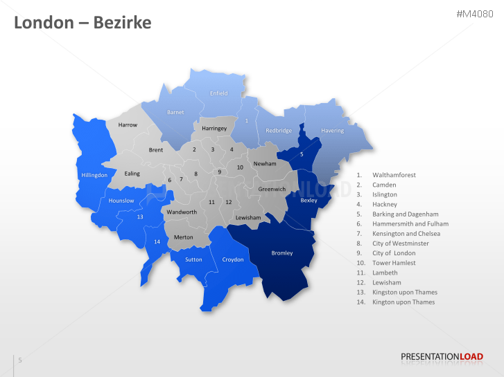 PowerPoint Stadtplan London | PresentationLoad