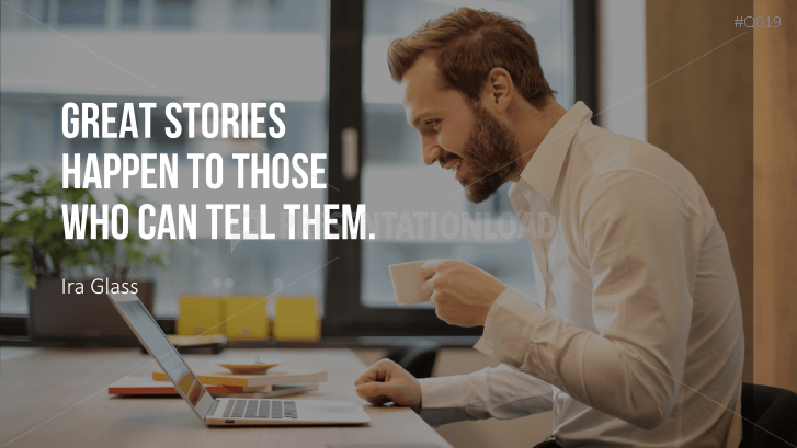 Zitate zu Storytelling | PowerPoint Vorlage | PresentationLoad