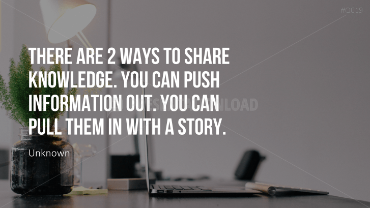 Zitate zu Storytelling | PowerPoint Vorlage | PresentationLoad