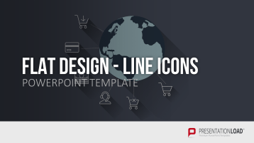 Flat Design PowerPoint Vorlagen von PresentationLoad